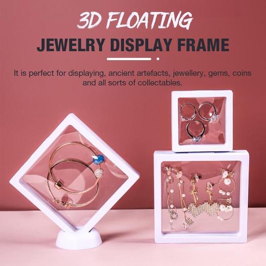 CZTICLE® 3D Floating Jewelry Display Frame (2pcs) – Trendy Gadet